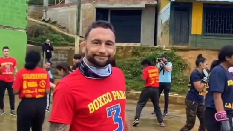 Edgar, Usman Visit Colombian Youth Boxing Club | UFC