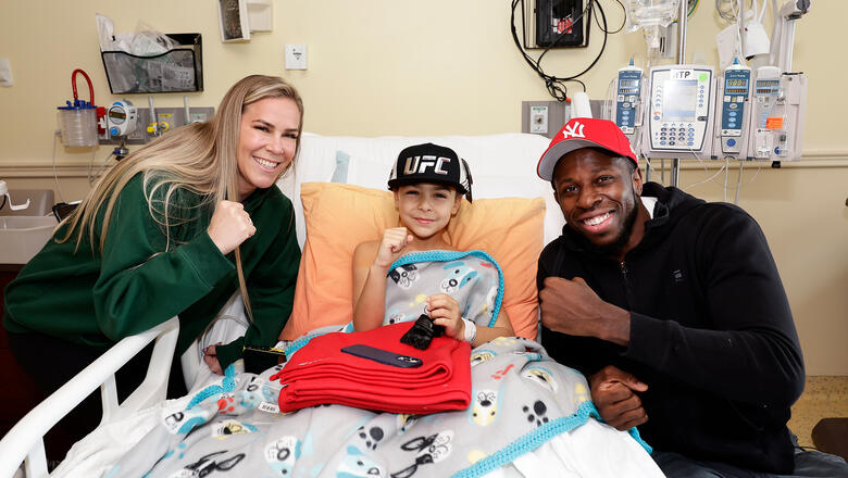 UFC Visits Joseph M. Sanzari's Children's Hospital As Part Of UFC 288 ...