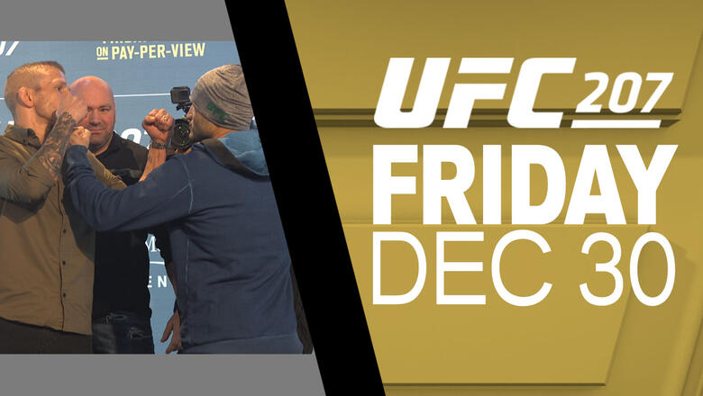 UFC 207 rivals face off at media day | UFC