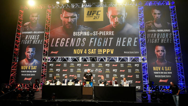 Bisping, St-Pierre let the verbal jabs fly at UFC 217 press conference ...