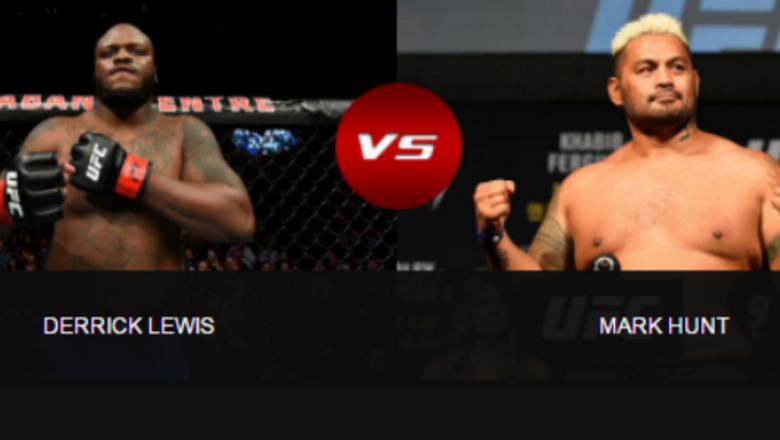 Enquete UFC Auckland: Derrick Lewis x Mark Hunt | UFC
