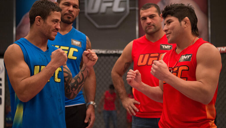Finalistas do TUF Brasil comemoram lutas junto a lendas no UFC 190 | UFC