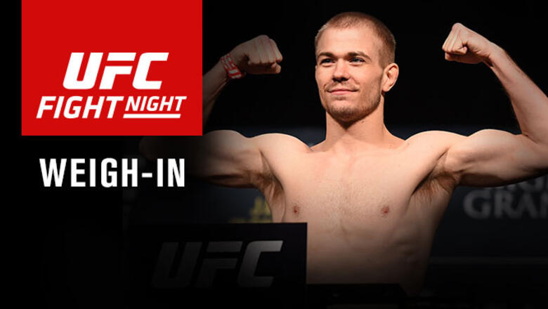 Fight Night Sioux Falls weigh-in results | UFC