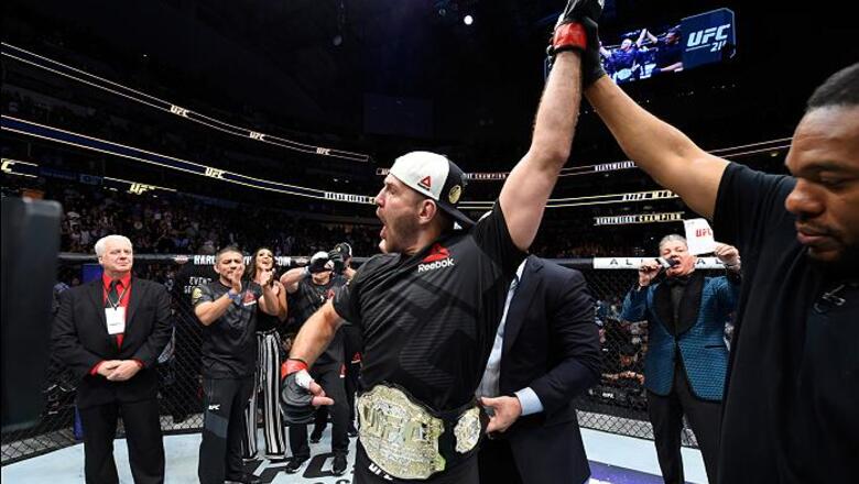 Miocic reflects backstage after fourth 1st round finish in a row | UFC