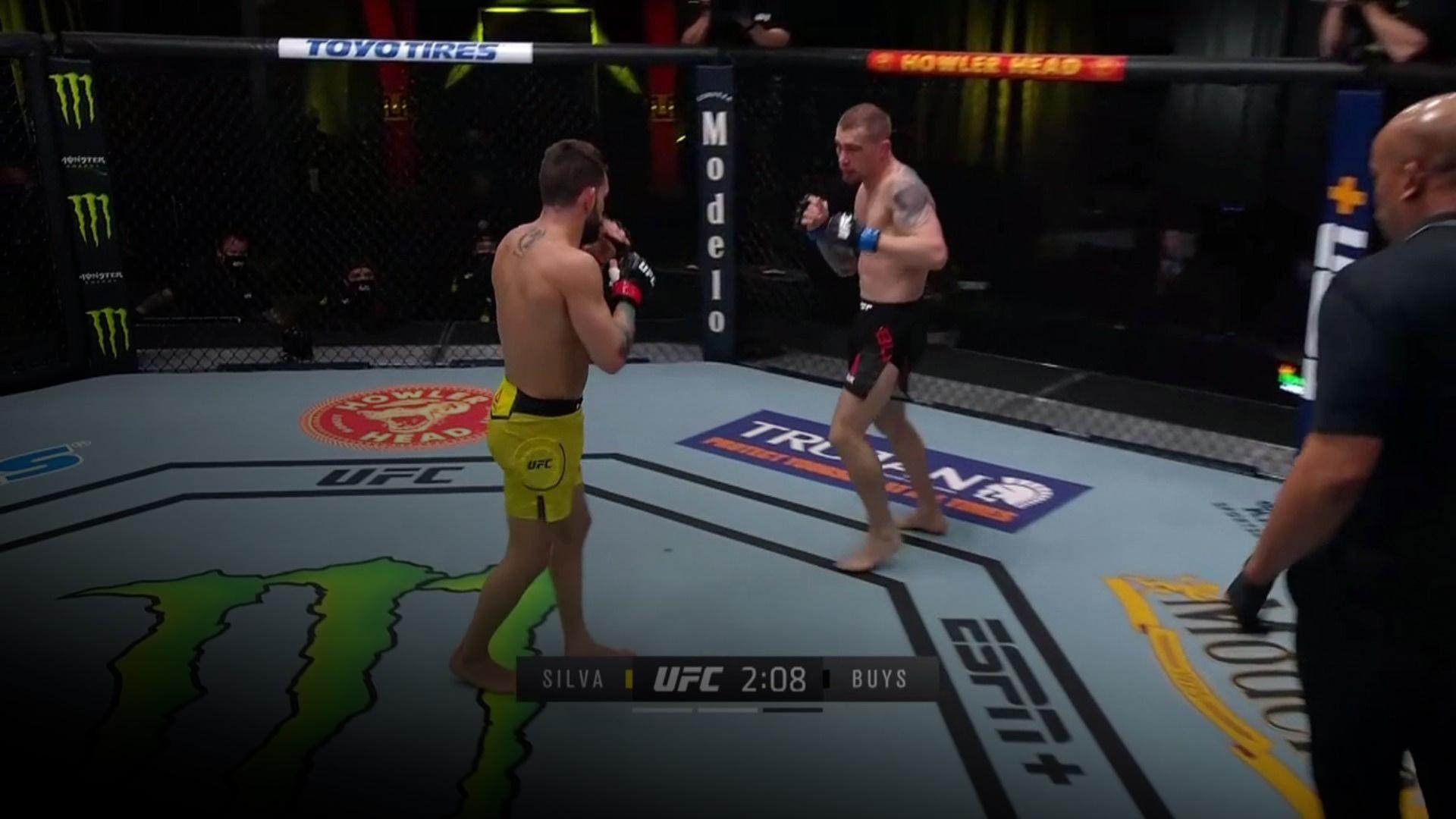 Bruno Silva Earns 2nd-Round TKO Win | UFC Fight Night: Brunson vs ...