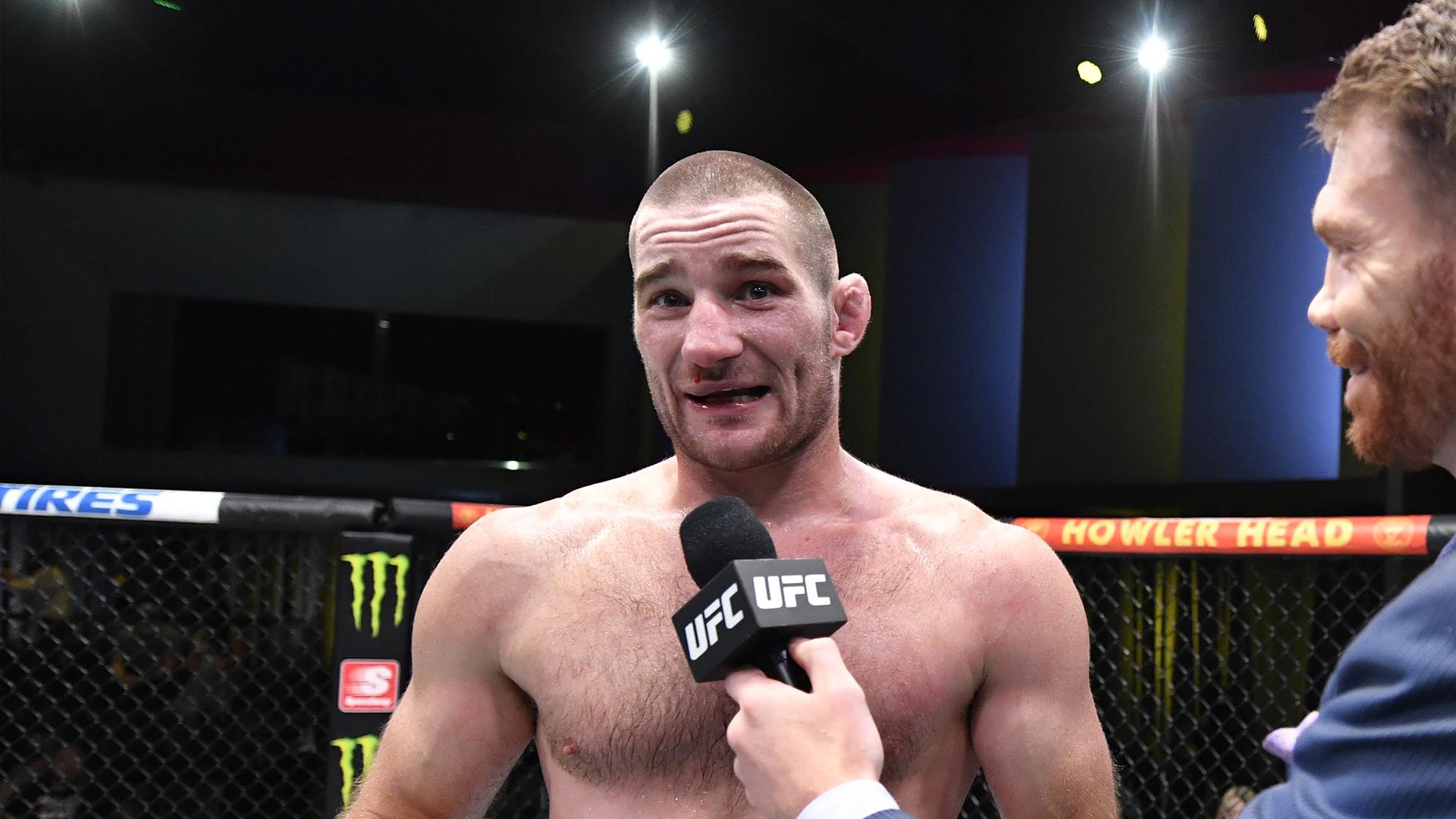 Sean Strickland Post-Fight Interview | UFC Fight Night: Hall vs ...