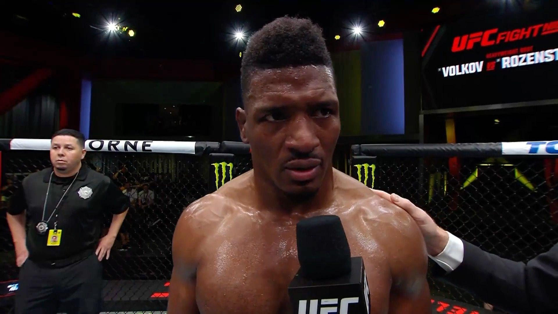 Alonzo Menifield Octagon Interview | UFC Fight Night: Volkov vs ...