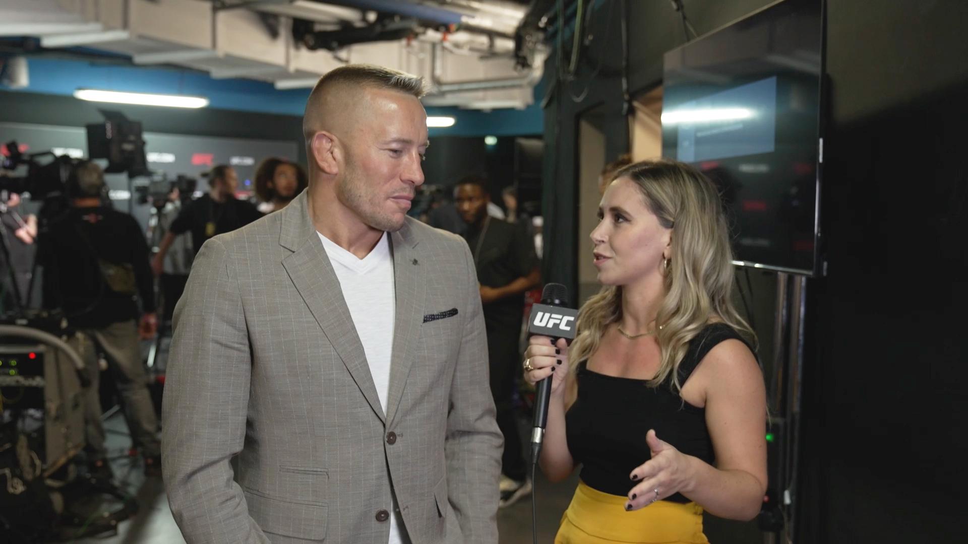 Georges St-Pierre Backstage Interview | UFC Fight Night: Gane vs ...