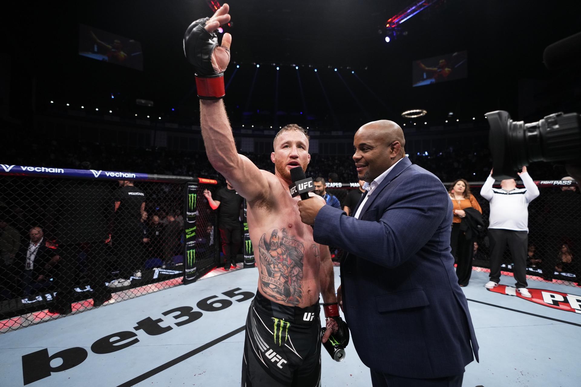 Justin Gaethje Octagon Interview | UFC 286 | UFC