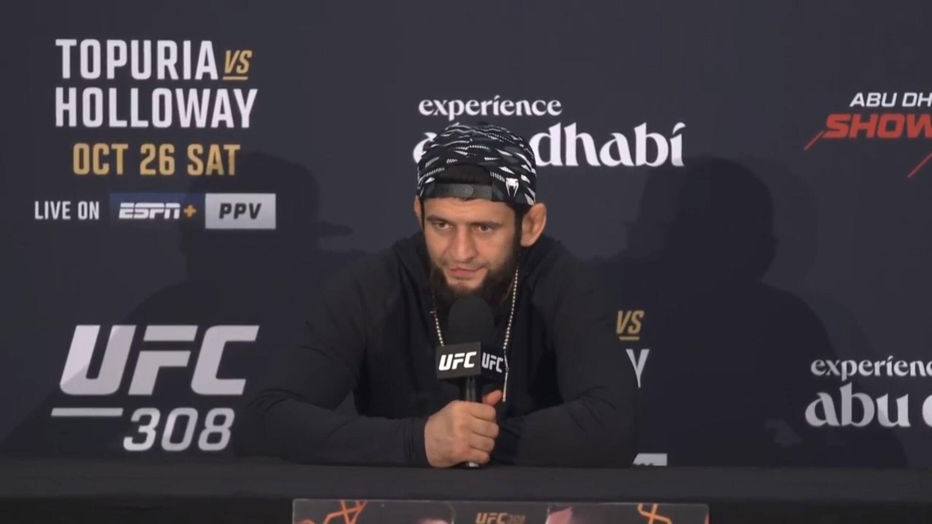 Khamzat Chimaev Post-Fight Press Conference | UFC 308 | UFC