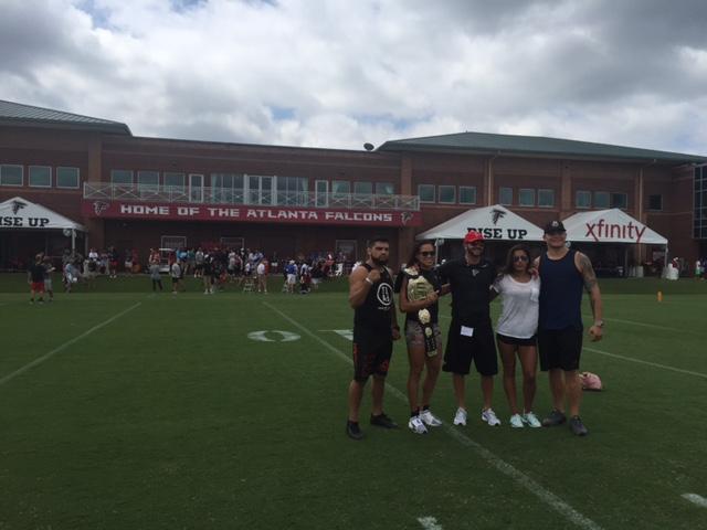 UFC fighters visit Atlanta Falcons camp | UFC